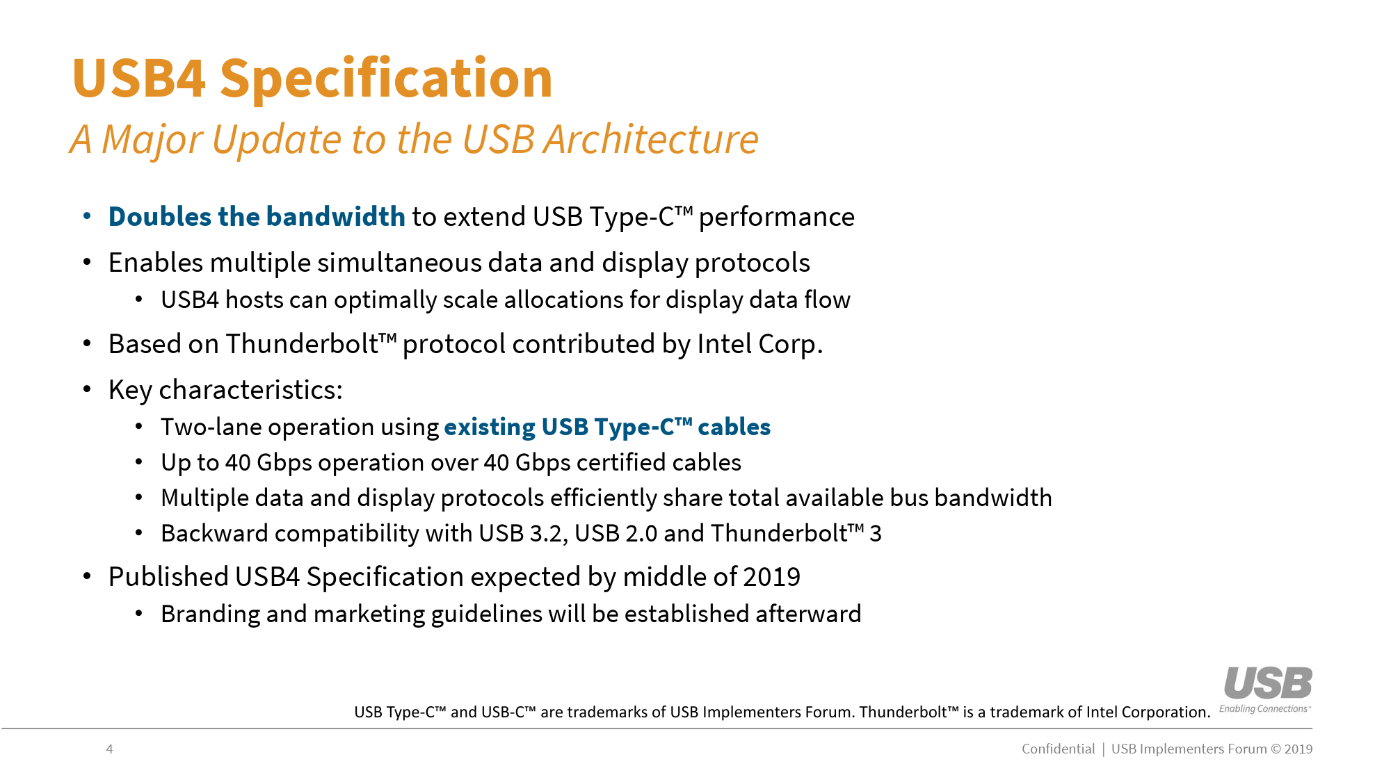 USB4 Products Coming in Late 2020 - The FPS Review