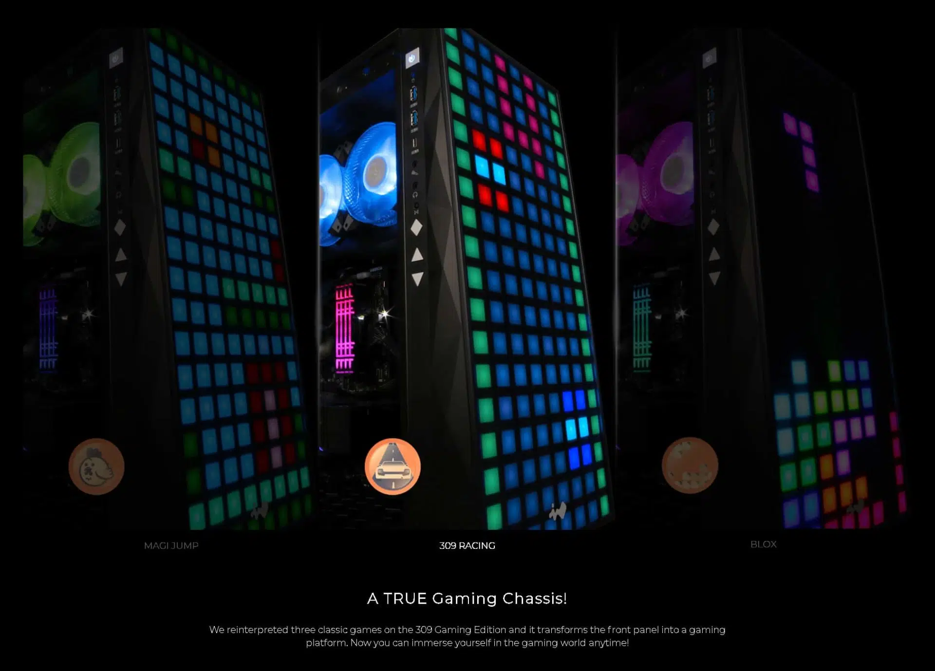 InWin Announces PC Case with 144-LED Front Panel and Built-In Games