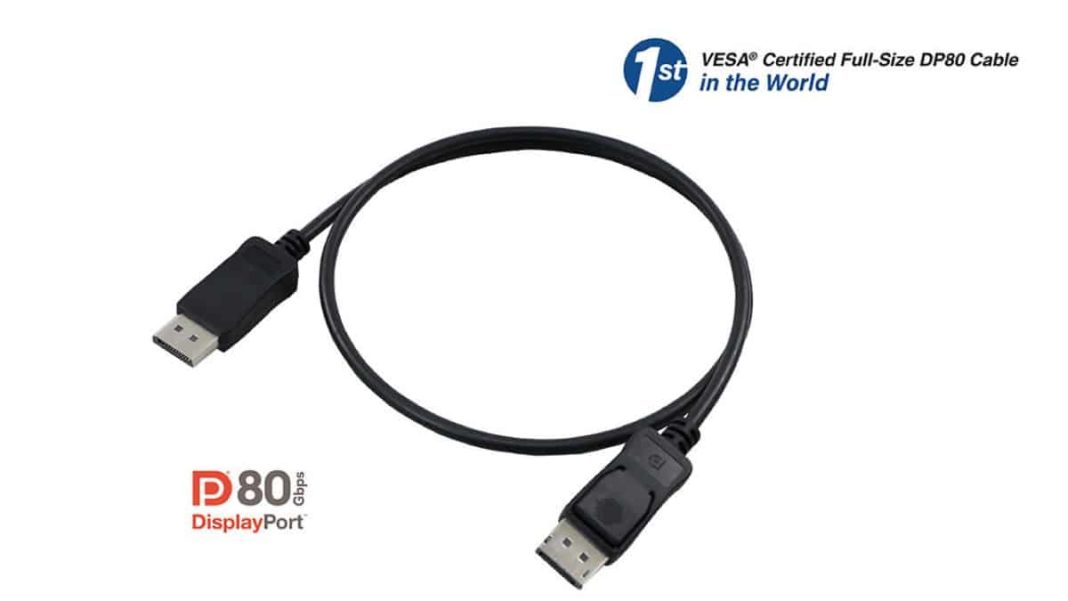 BizLink DP80 Enhanced Full-Size DP Cable Is the 1st VESA Certified Full-Size DP80 Cable to ...