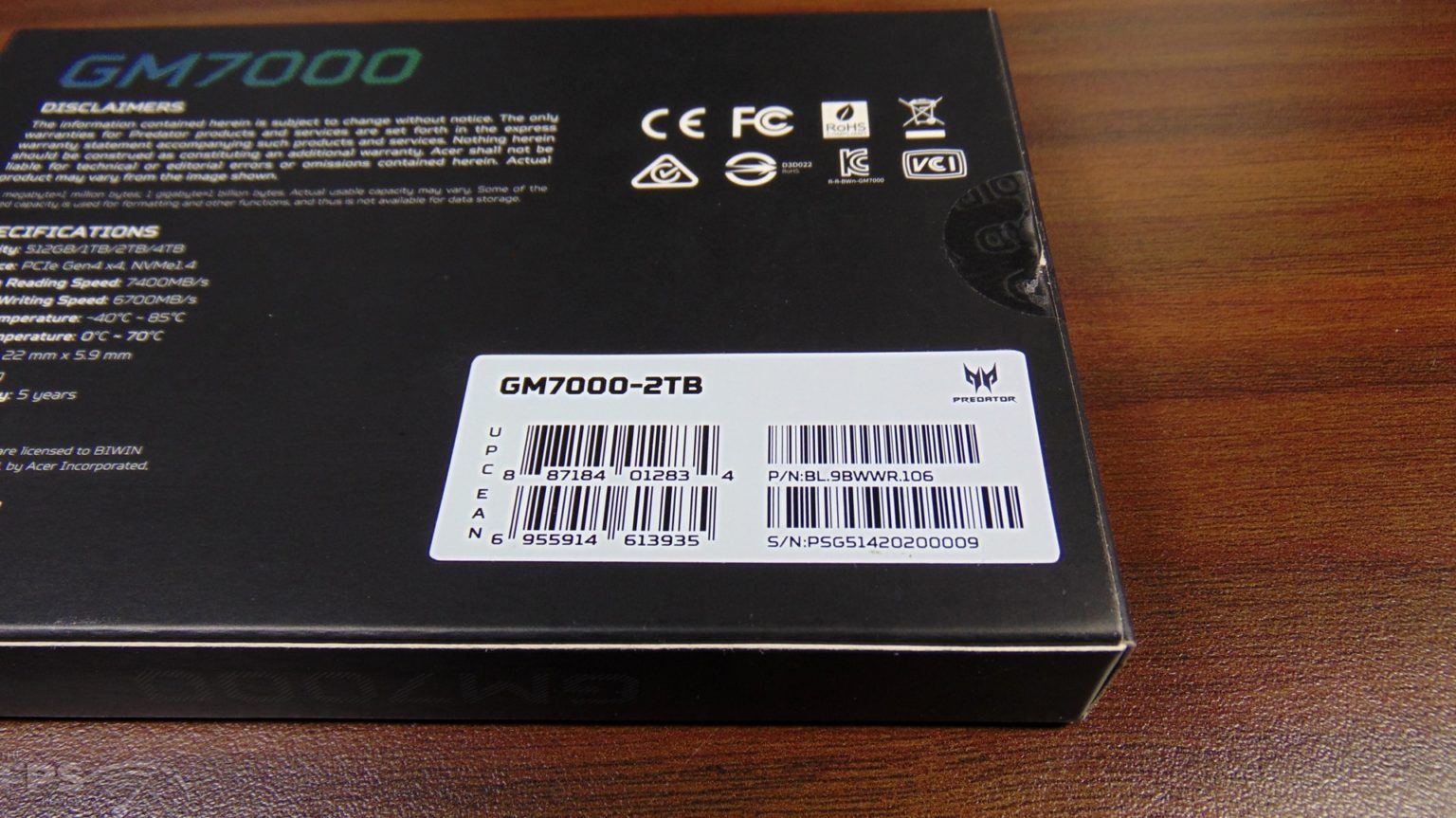 Acer Predator GM7000 2TB Gen4 x4 M.2 SSD Review