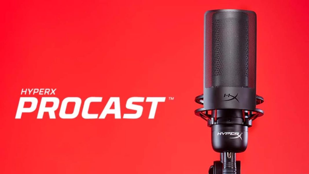 HyperX Procast XLR Microphone with Gold-Sputtered Large Diaphragm ...