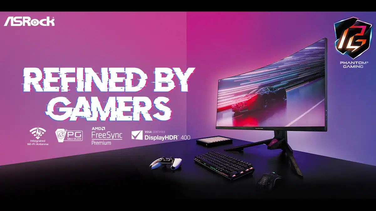ASRock Announces PG34WQ15R3A Phantom Gaming Monitor with 1.3-Inch OLED ...