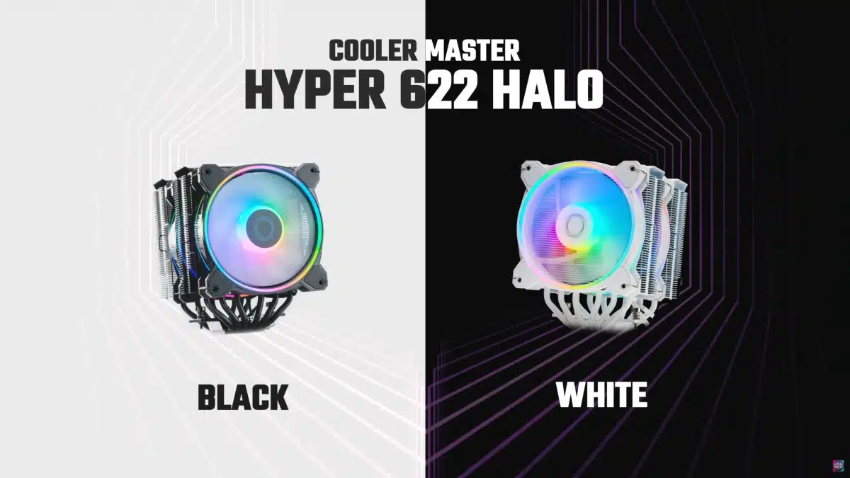Cooler Master Hyper 622 Halo Dual-Tower CPU Coolers in Black or White ...