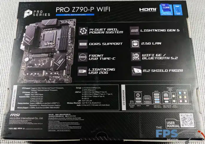 MSI Z790-P PRO WiFi Motherboard Review