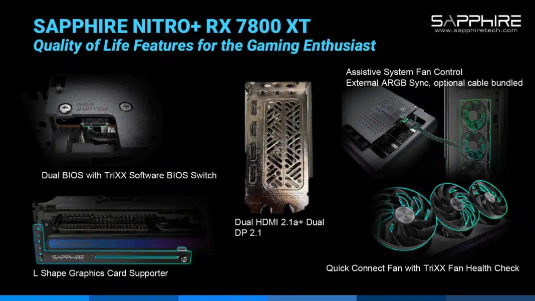 SAPPHIRE NITRO+ RX 7800 XT 16GB GAMING OC Video Card Review