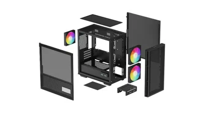 The DeepCool CH360 Digital Is an mATX High Airflow PC Chasis Featuring ...