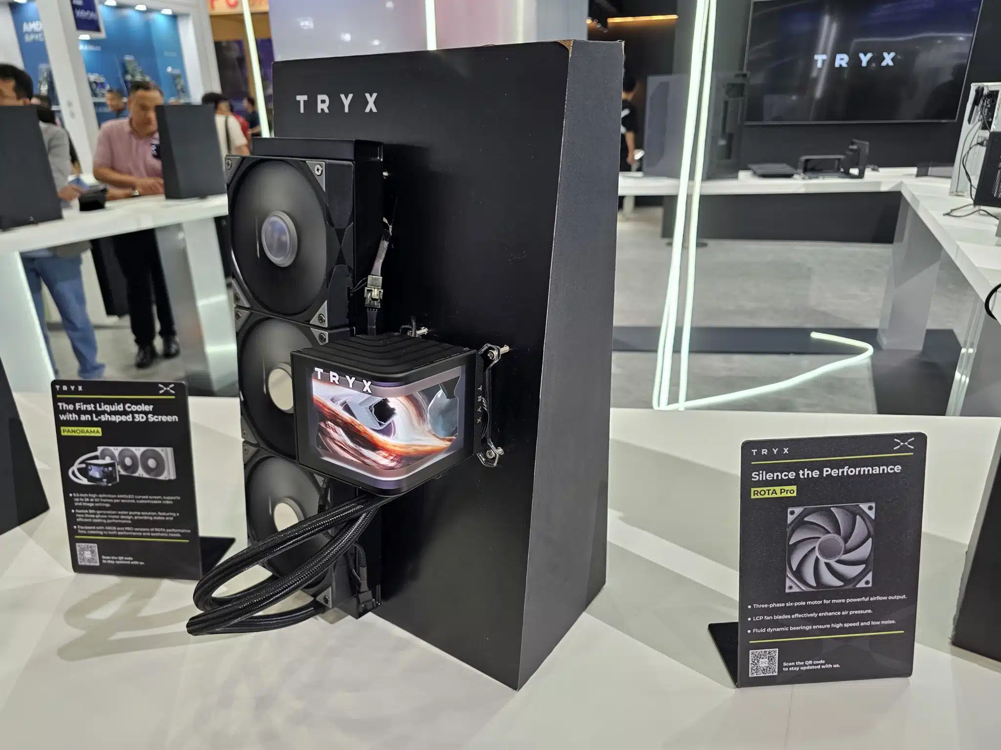 TRYX Makes a Debut Splash with a Curved Screen AIO CPU Cooler