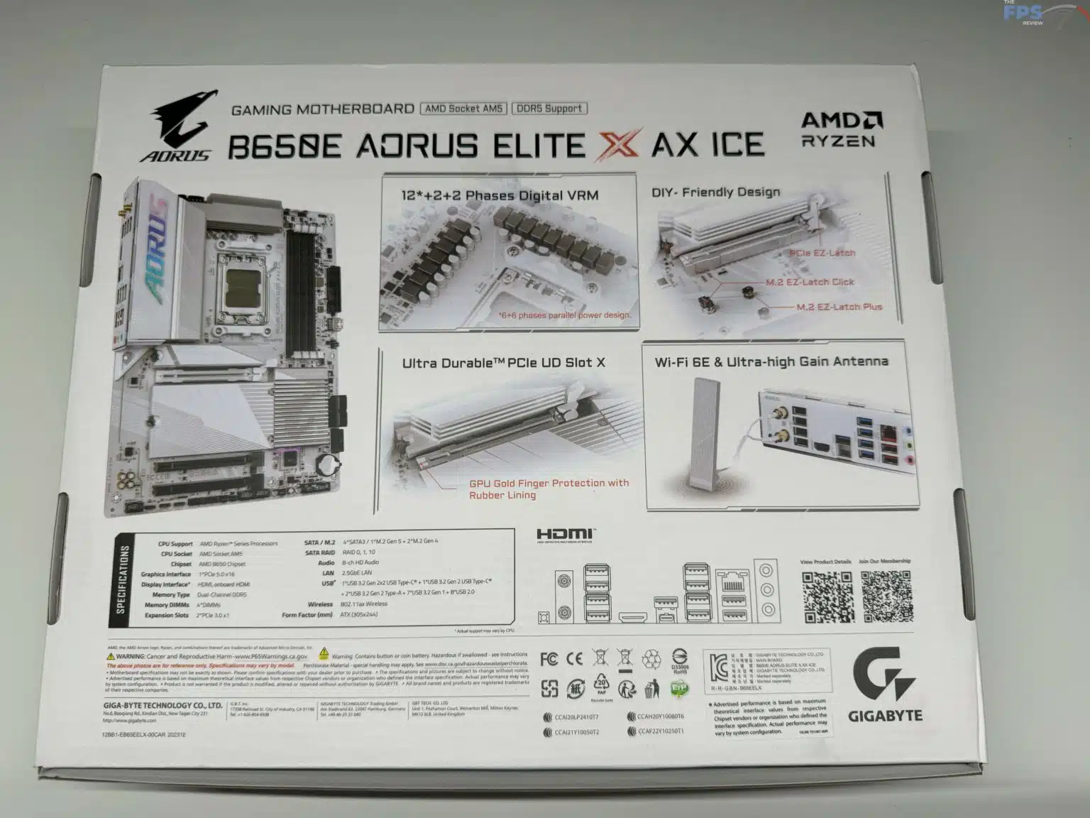 GIGABYTE B650E AORUS ELITE X AX ICE Motherboard Review