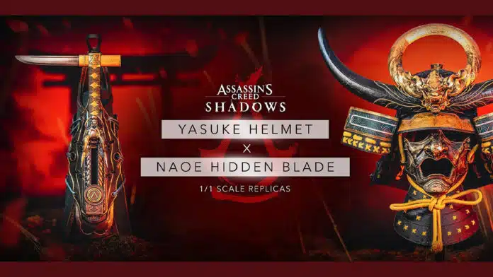 Assassin's Creed Shadows Naoe Hidden Blade and Yasuke Helmet 1/1 Scale ...