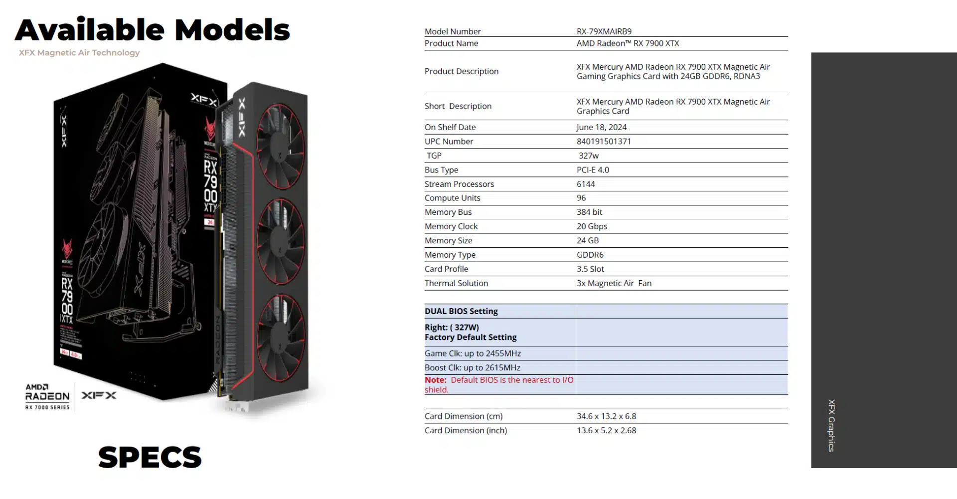 XFX Mercury AMD Radeon RX 7900 XTX Magnetic Air Video Card Review