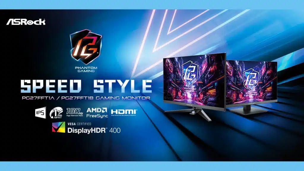 ASRock Unveils Second Wave of 180 Hz Gaming Monitors