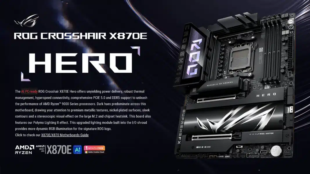 ASUS Unveils Nine AMD X870/X870E AM5 Motherboards for Ryzen 9000 Series ...