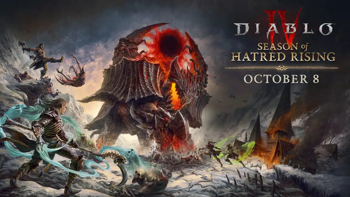 Diablo IV: Season of Hatred Rising Launches on October 8 Alongside Vessel of Hatred Expansion