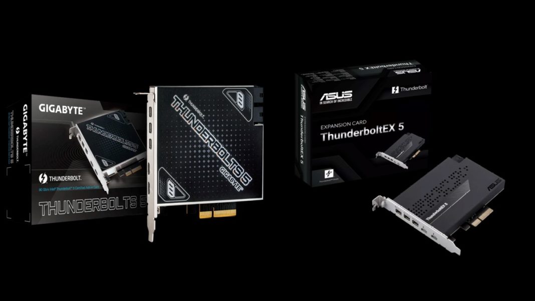 First PCIe 4.0 Add-in-Cards Featuring Thunderbolt 5 and DisplayPort 2.1 ...