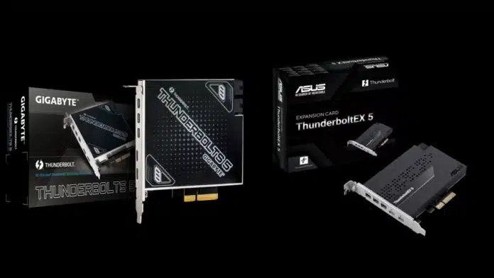 First PCIe 4.0 Add-in-Cards Featuring Thunderbolt 5 and DisplayPort 2.1 ...