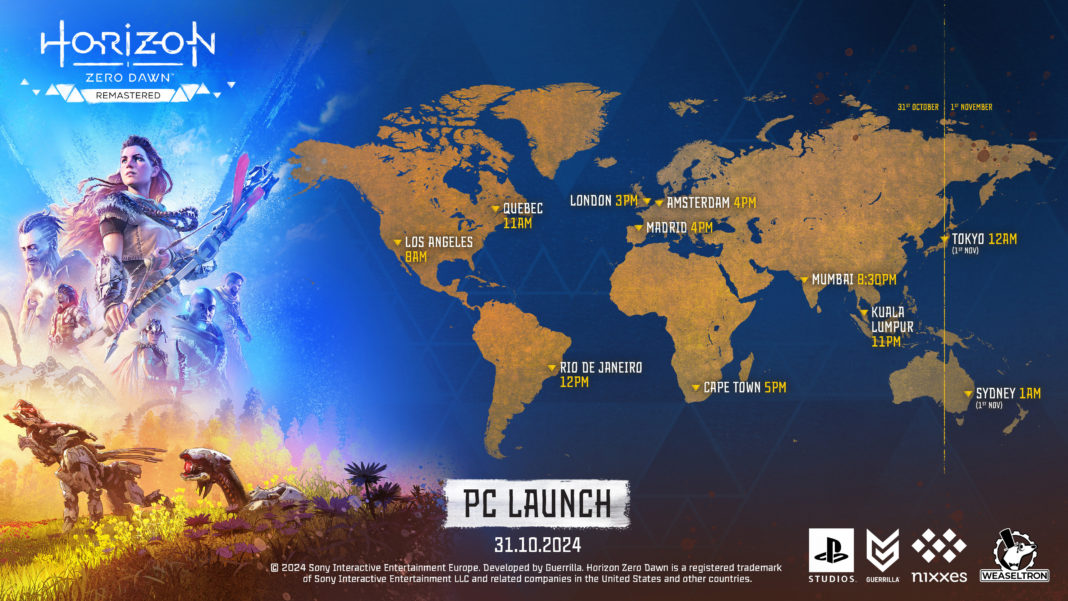 Horizon Zero Dawn Remastered PC Specs and Global Launch Times Revealed ...