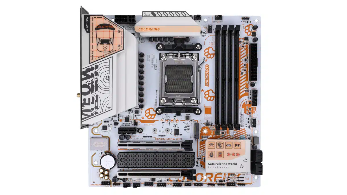 COLORFUL Launches COLORFIRE B650M-MEOW WIFI Motherboard for AMD Ryzen ...