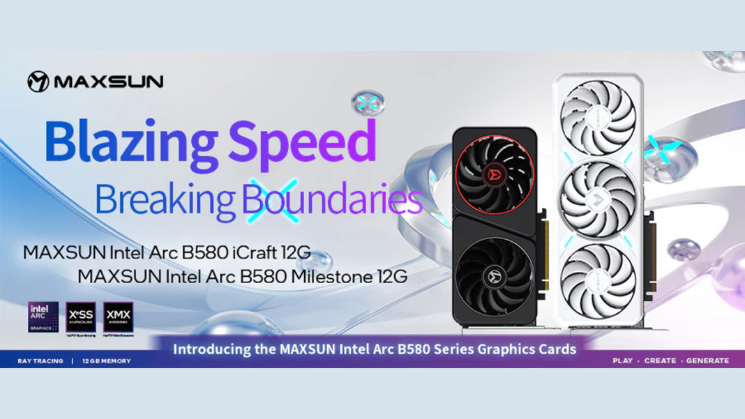 MAXSUN Unveils Intel Arc B580 Series Graphics Cards, including B580 ...
