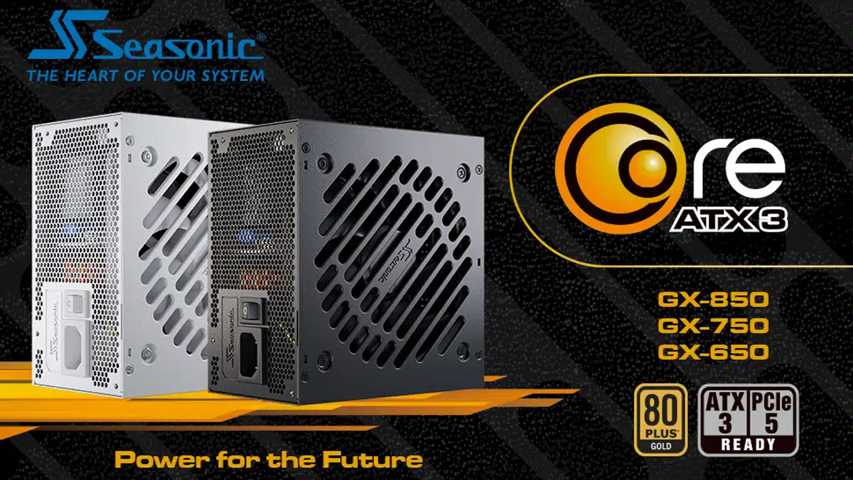 Seasonic Launches Updated CORE ATX 3 Power Supplies with 80 PLUS Gold Certification, up to 1,000 ...