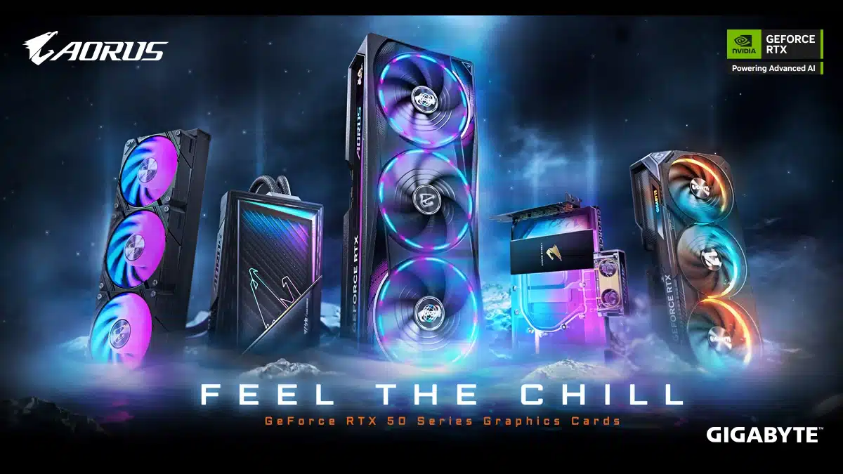 GIGABYTE's GeForce RTX 50 Series Graphics Cards Are up to 10% Cooler ...