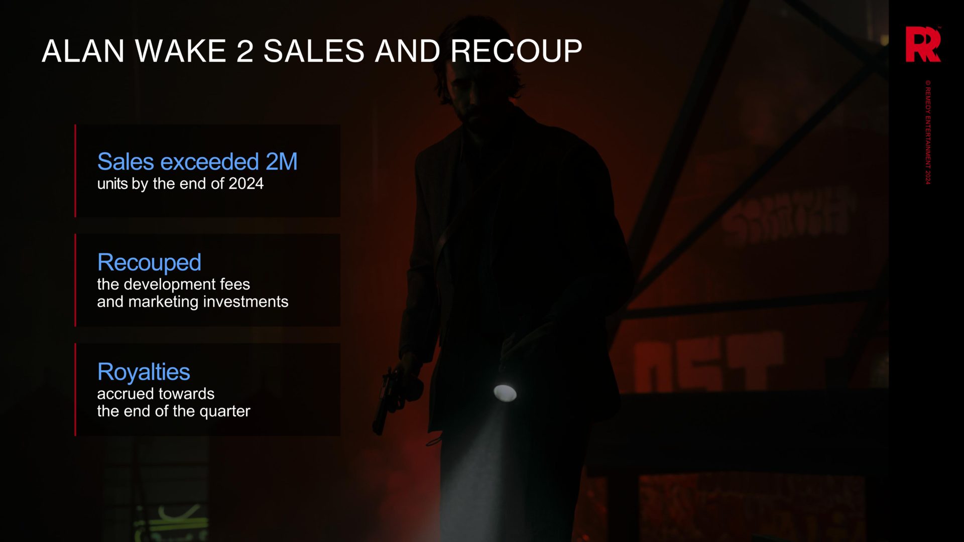 Alan Wake 2 Sales Pass 2 Million Units and Begin Accruing Royalties for ...