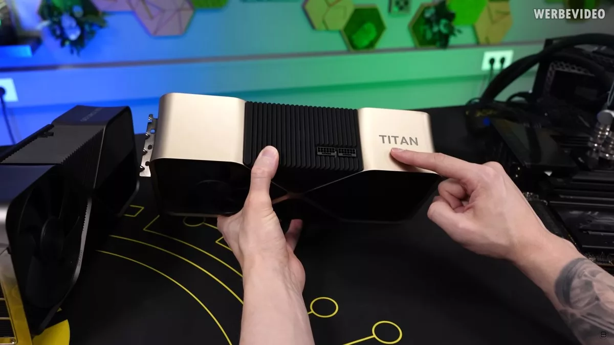 Massive NVIDIA GeForce RTX Titan ADA Prototype with Dual 12V-HPWR ...