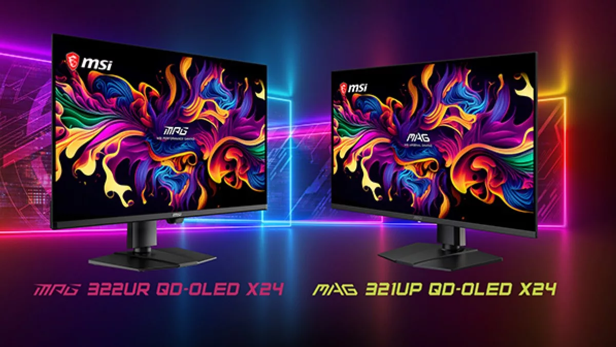 MSI Announces MPG 322UR and MAG 321UP QD-OLED X24 31.5-inch Gaming Monitors
