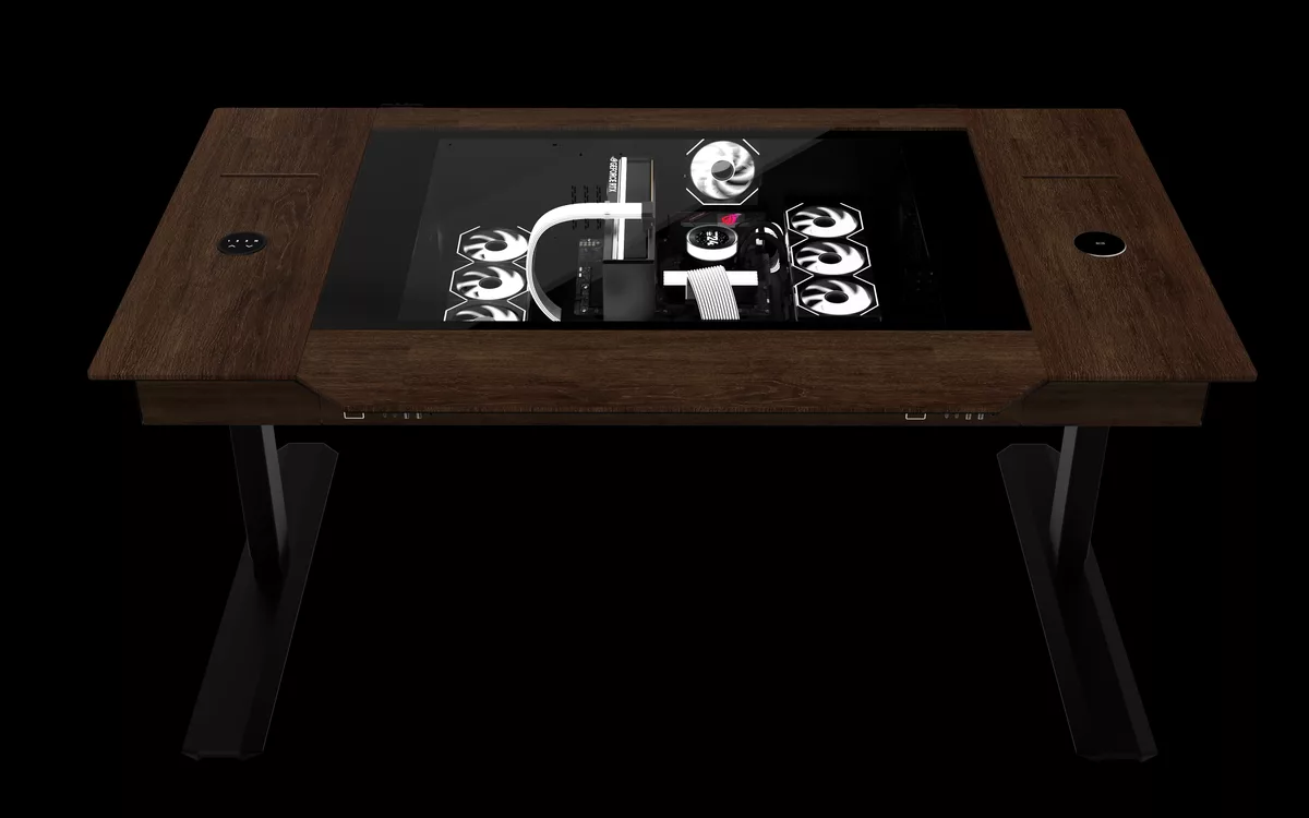 Lian Li DK-07 WOOD Launches Today with Real Walnut Tabletop at $1,399.99